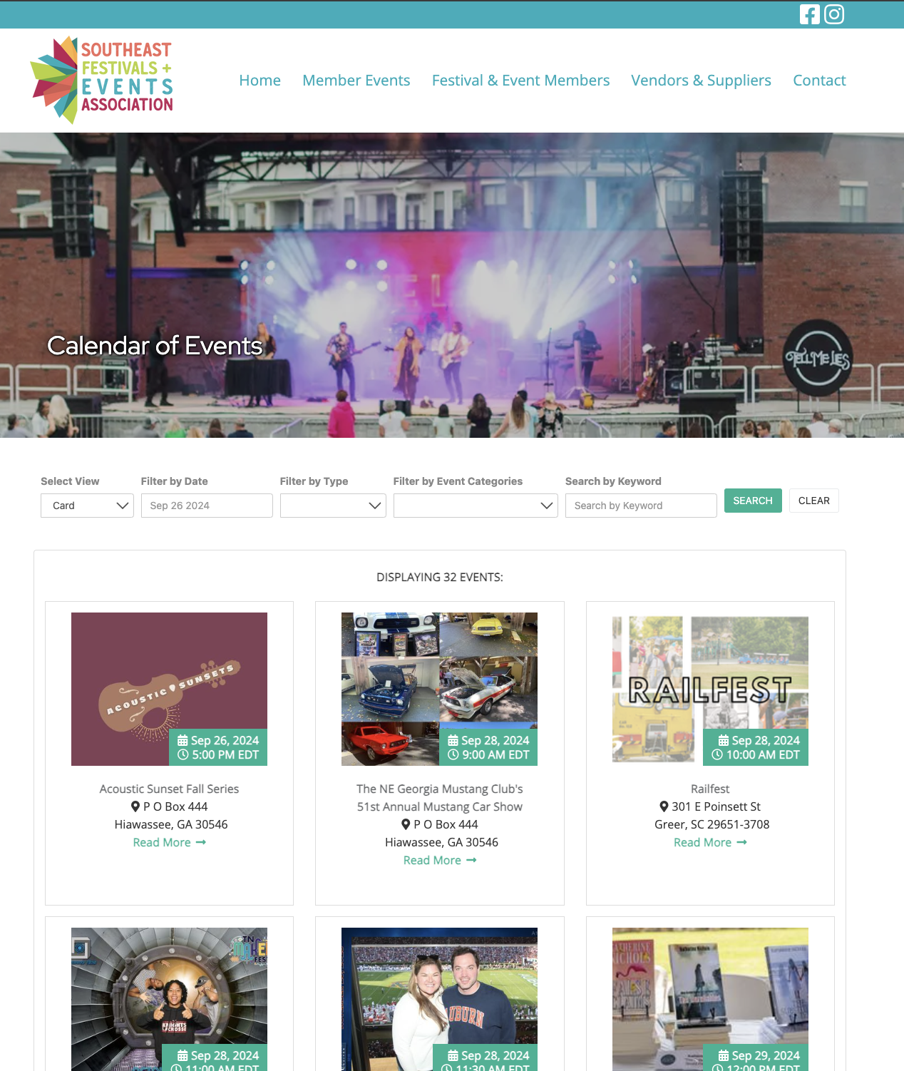 Announcing our new SFEA Member Events Calendar! - Southeast Festivals ...